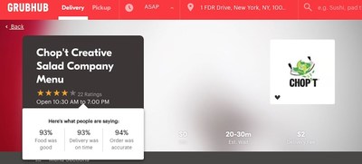 Grubhub Unveils New, Faceted Ratings and Reviews System - Grubhub