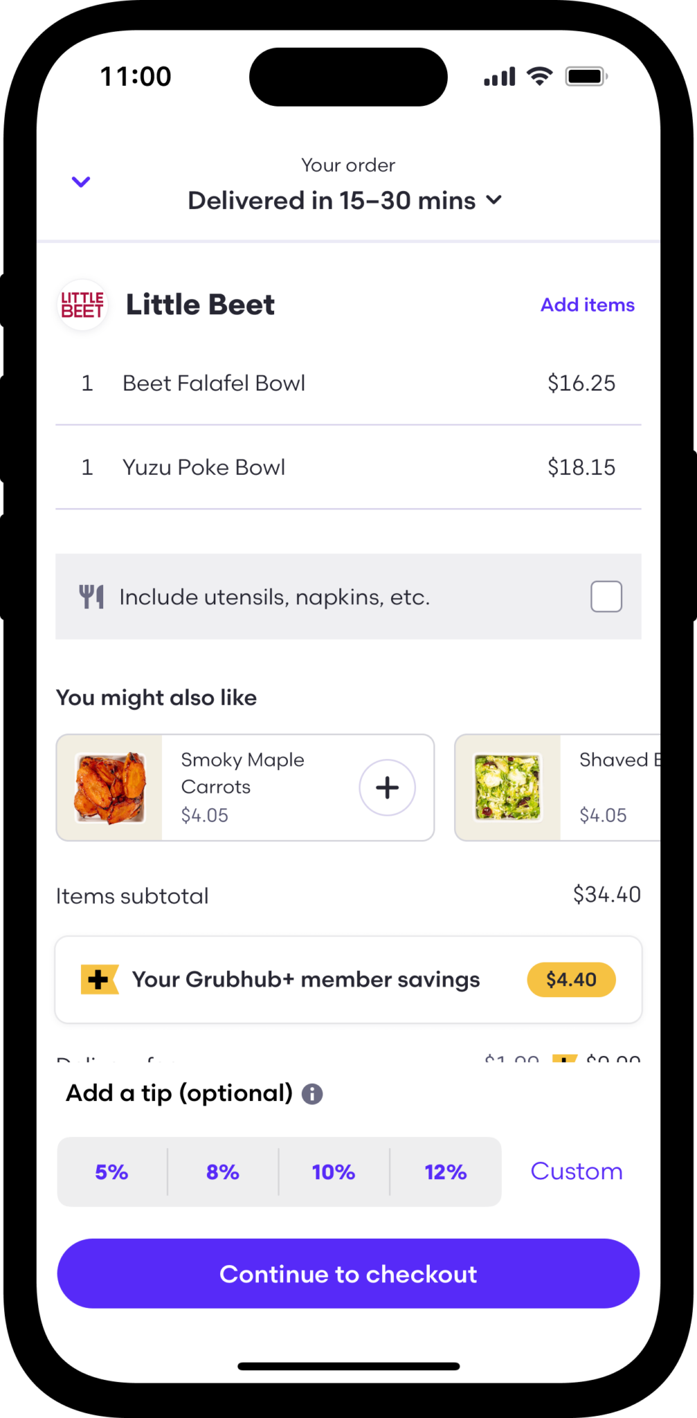 Improving the User Experience with New Features - Grubhub
